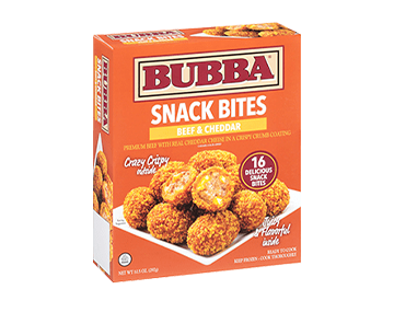 BUBBA Burger | Cheddar and Beef Snack Bites | The crispy, cheesy and ...